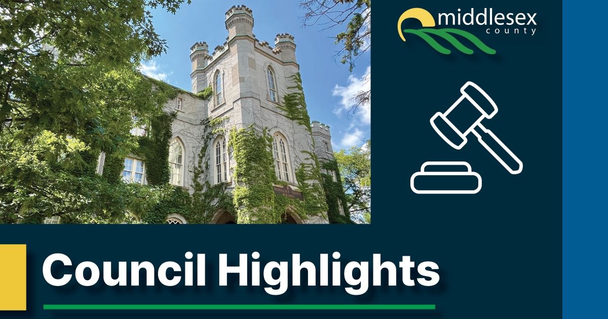Middlesex County Council Meeting Highlights – August 12, 2025 | Middlesex County